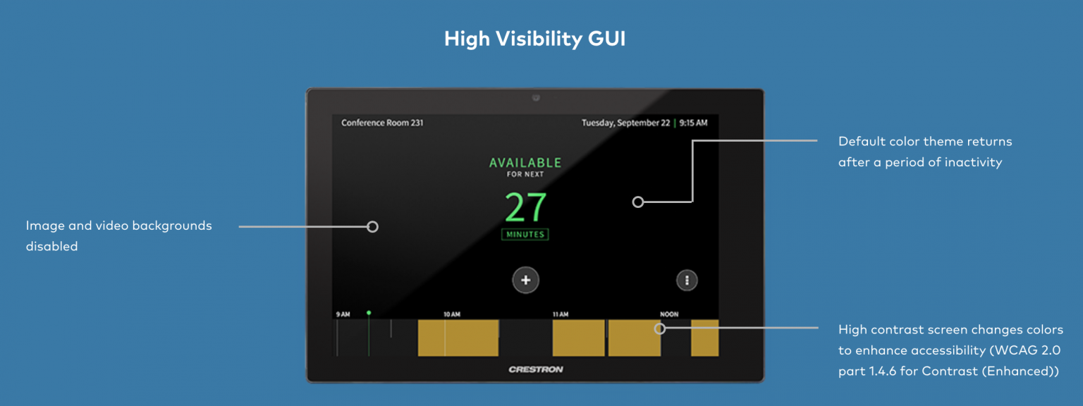Crestron room scheduling - WISE AV Solution