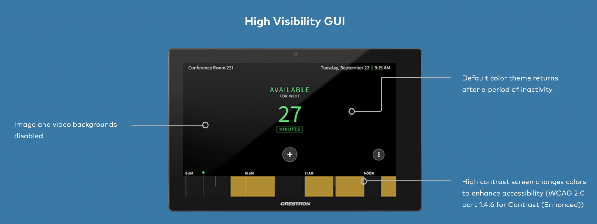 Crestron room scheduling - WISE AV Solution