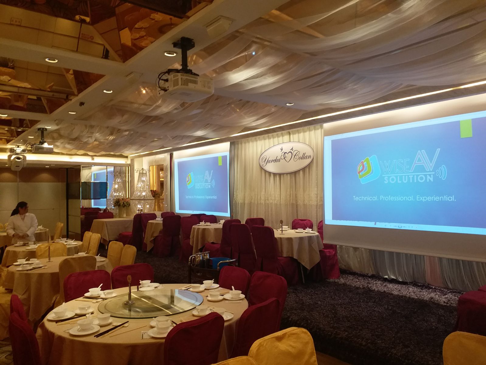 Banquet hall facility upgrade - WISE AV Solution