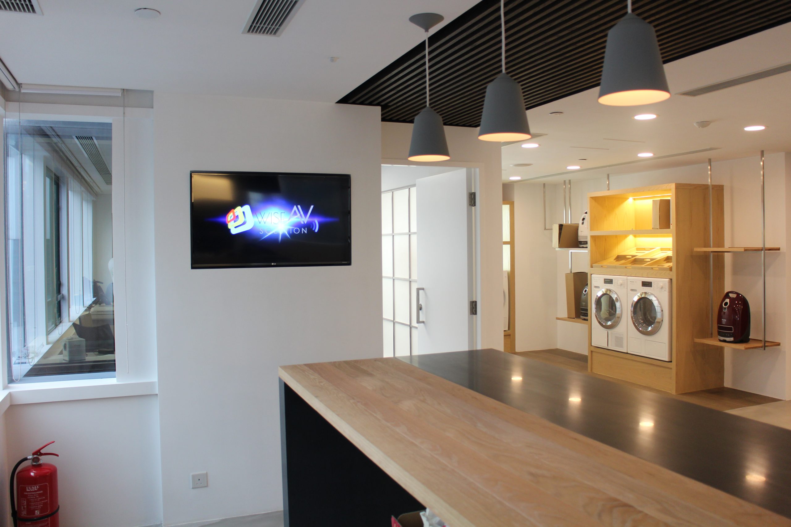 TV installation for Miele Showroom - WISE AV Solution