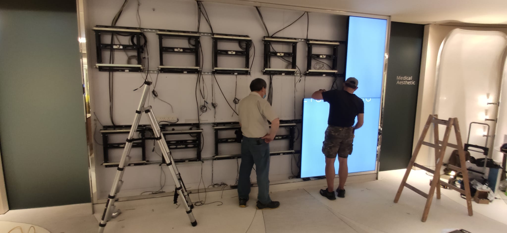 Wise AV Solution Installed the Samsung VM55T-E Video Wall