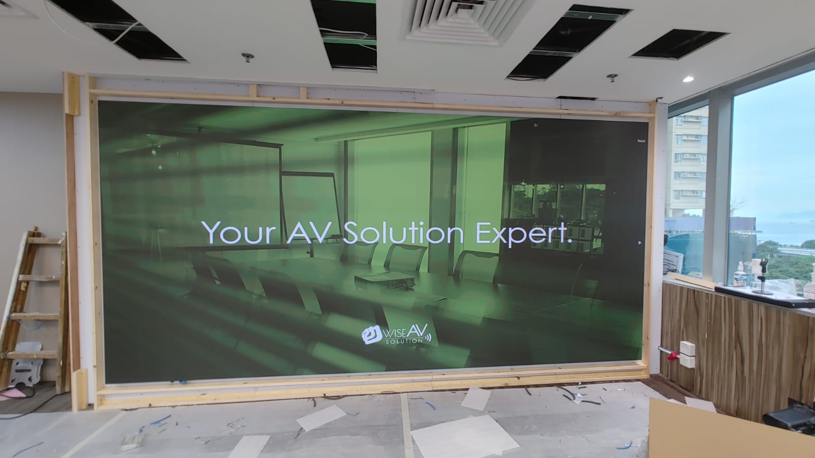 Installing a 136-inch LED Screen for Modern Education Branch - WISE AV ...